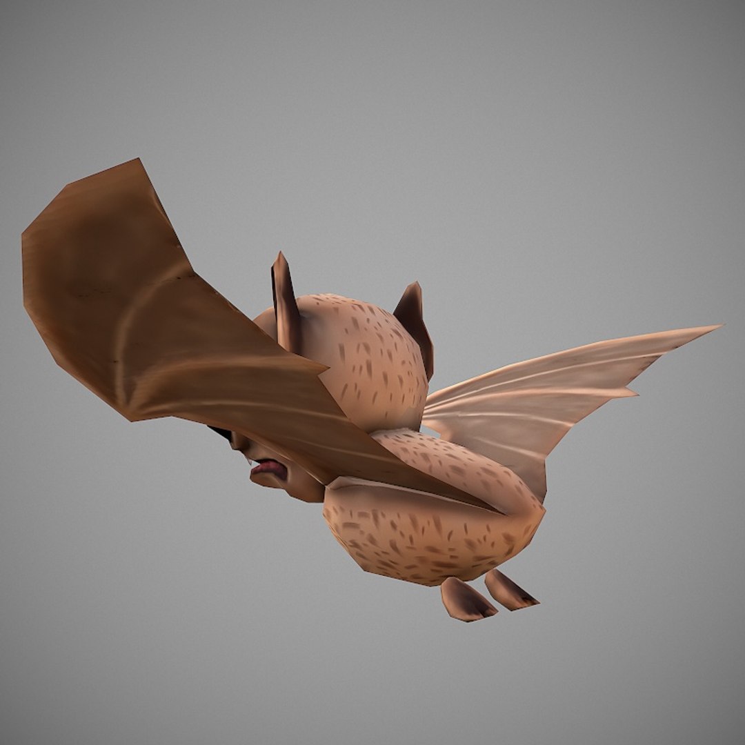 3D bat cartoon - TurboSquid 1335267