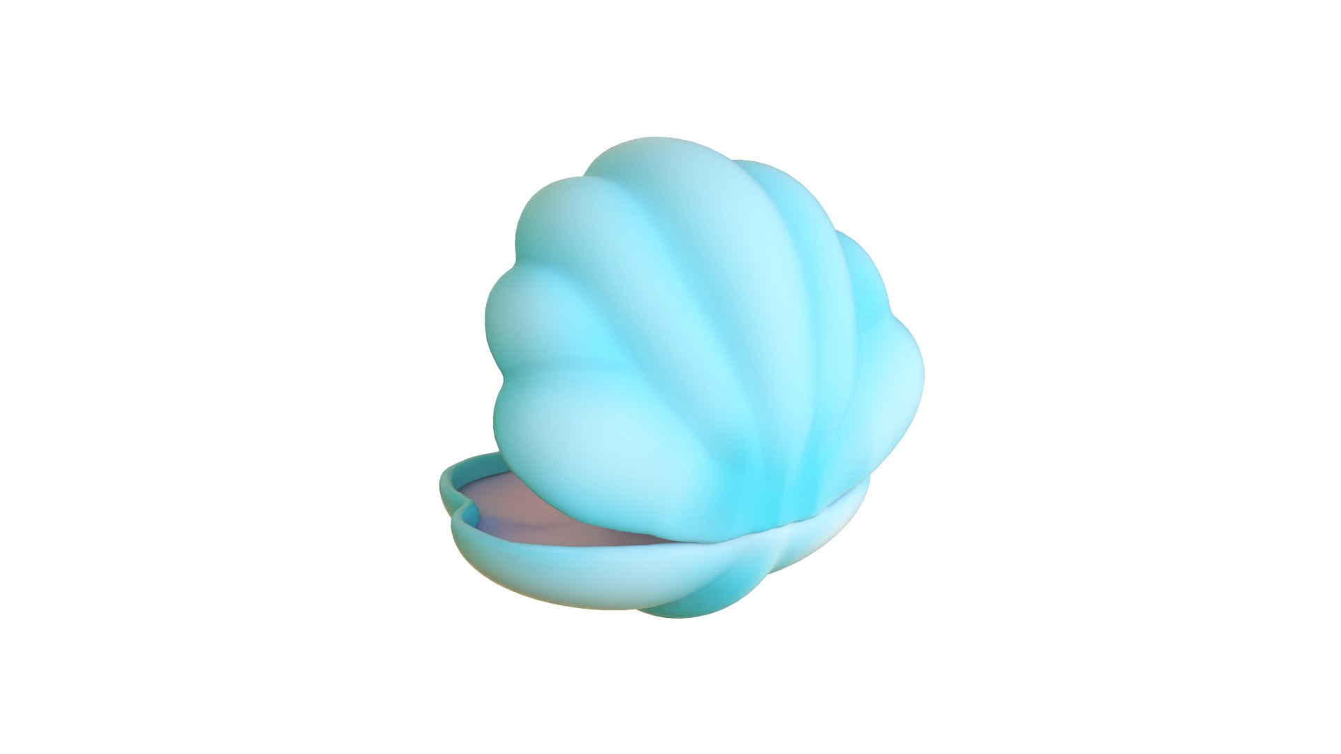 3D Open Clam Sea Shell 02 - TurboSquid 2331058