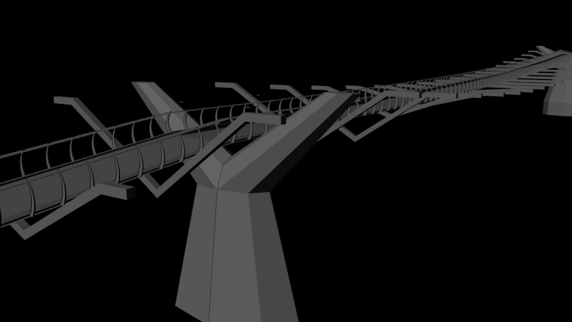 3D Millennium Bridge Model - TurboSquid 1149797