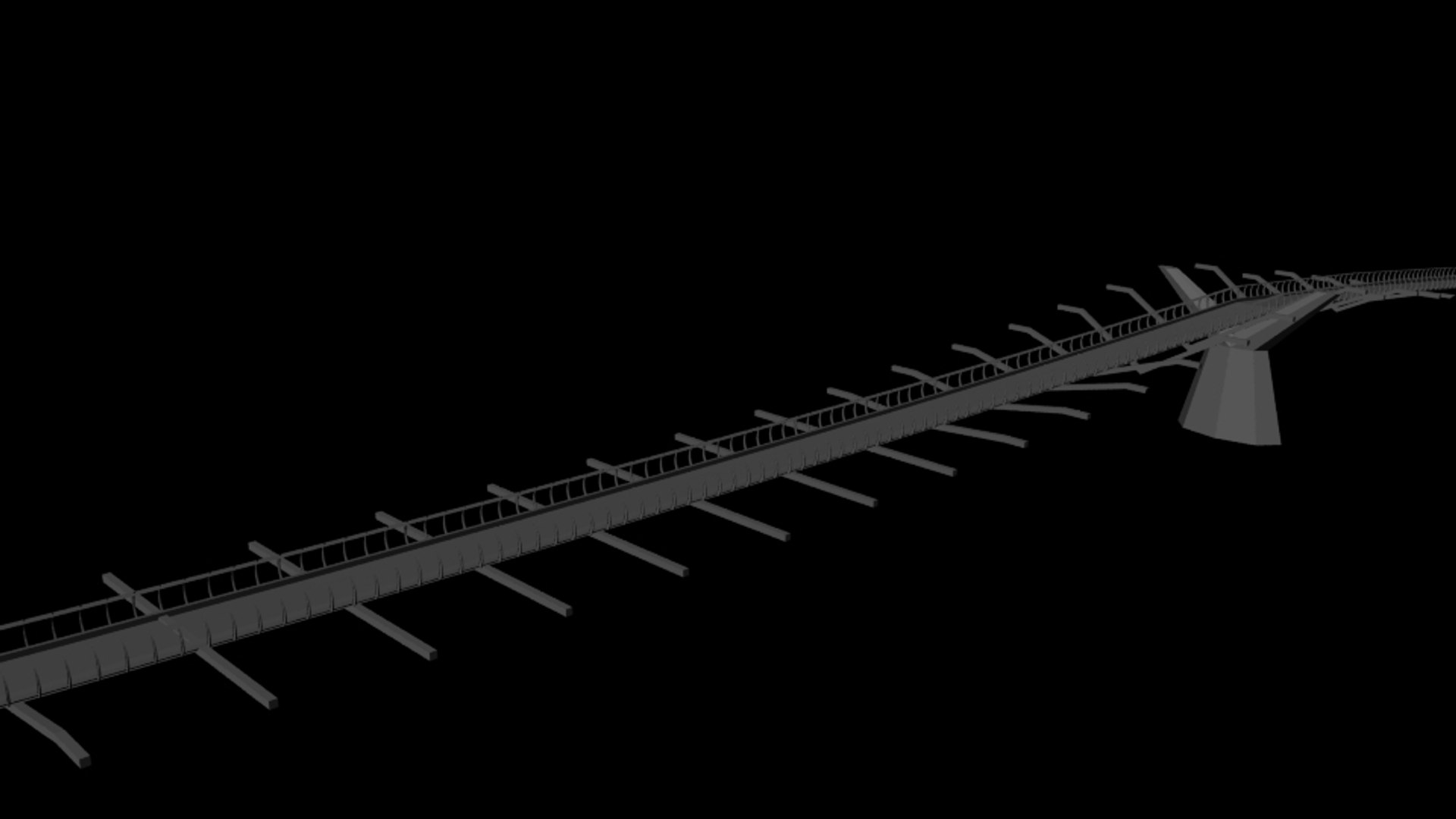 3D Millennium Bridge Model - TurboSquid 1149797