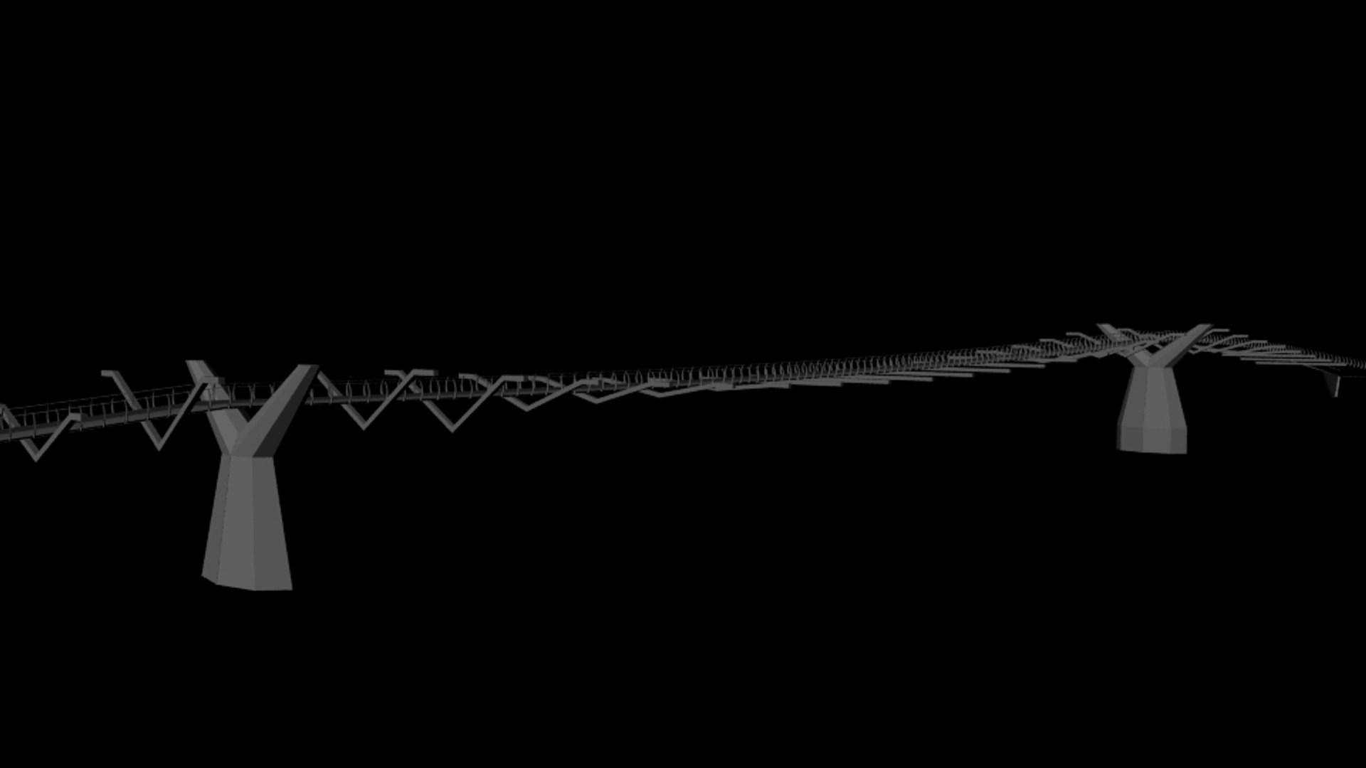 3D Millennium Bridge Model - TurboSquid 1149797