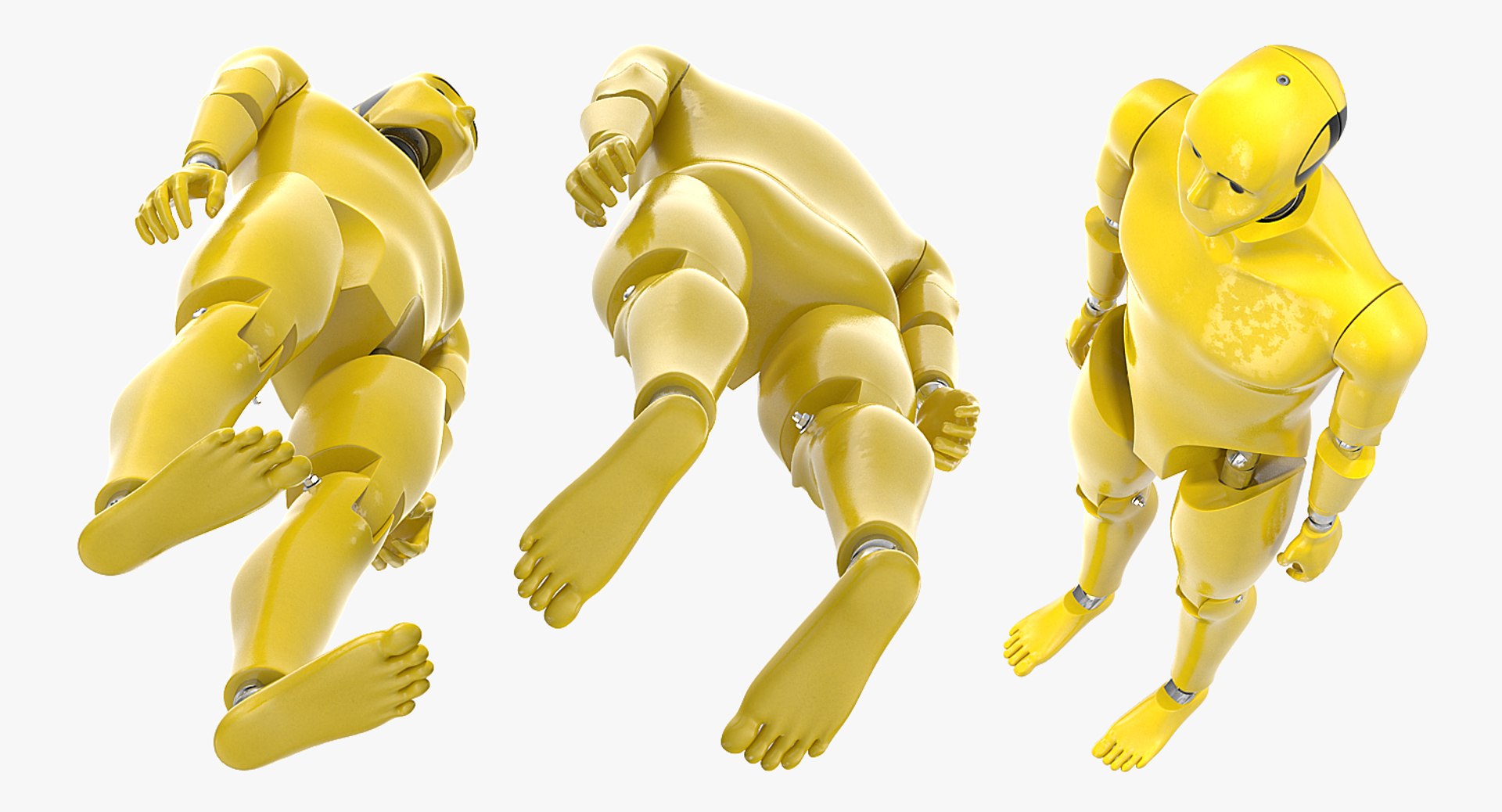 3D Crash Test Dummy Standing - TurboSquid 1360048