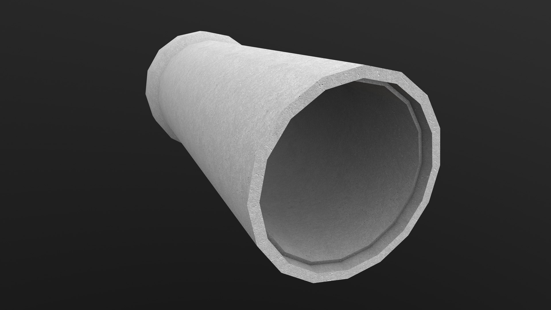 3D Concrete Pipe AR VR PBR Model - TurboSquid 2003709