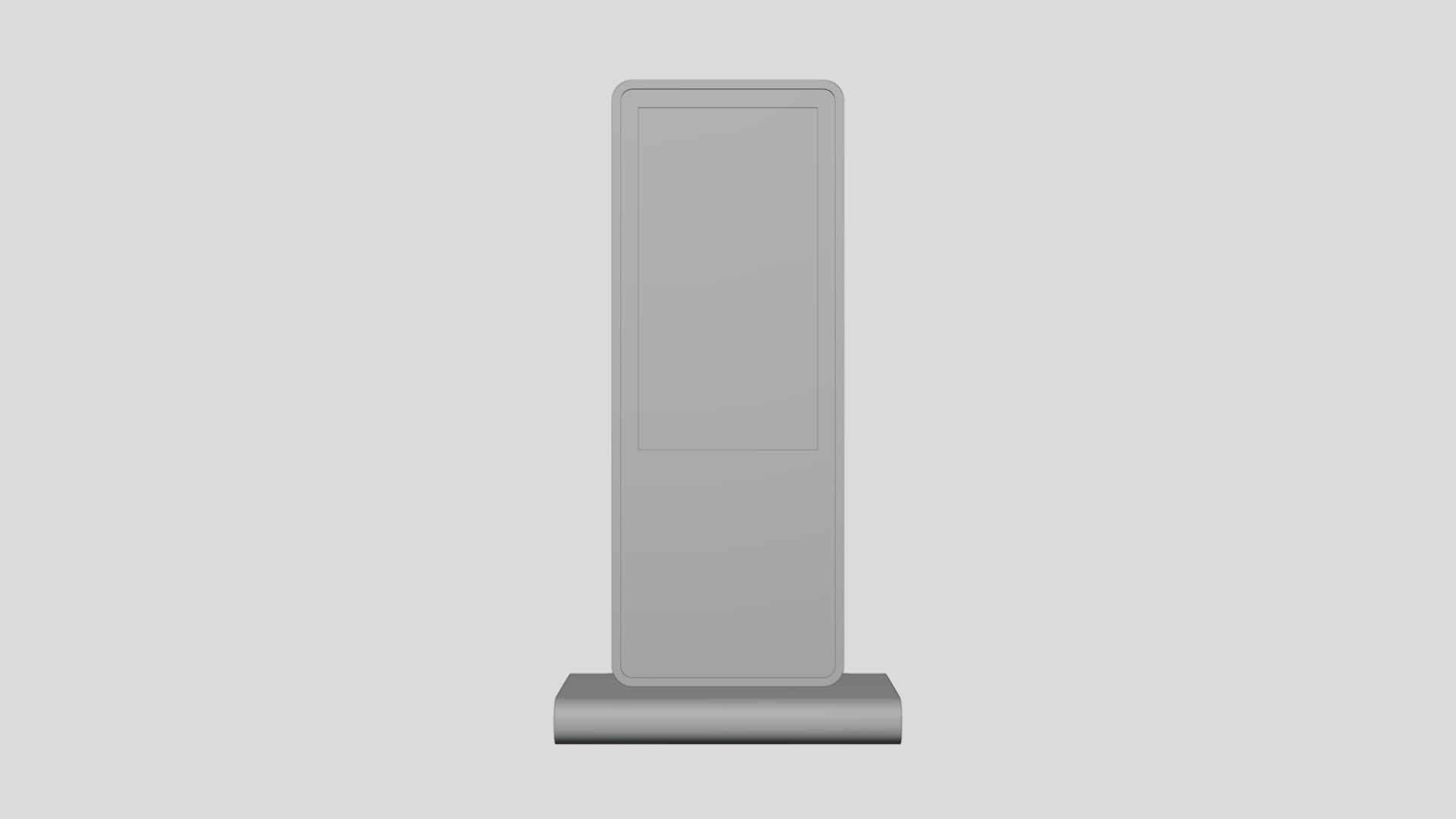 Digitales LCD-Display – Nur Geometrie, keine Texturen, keine ...