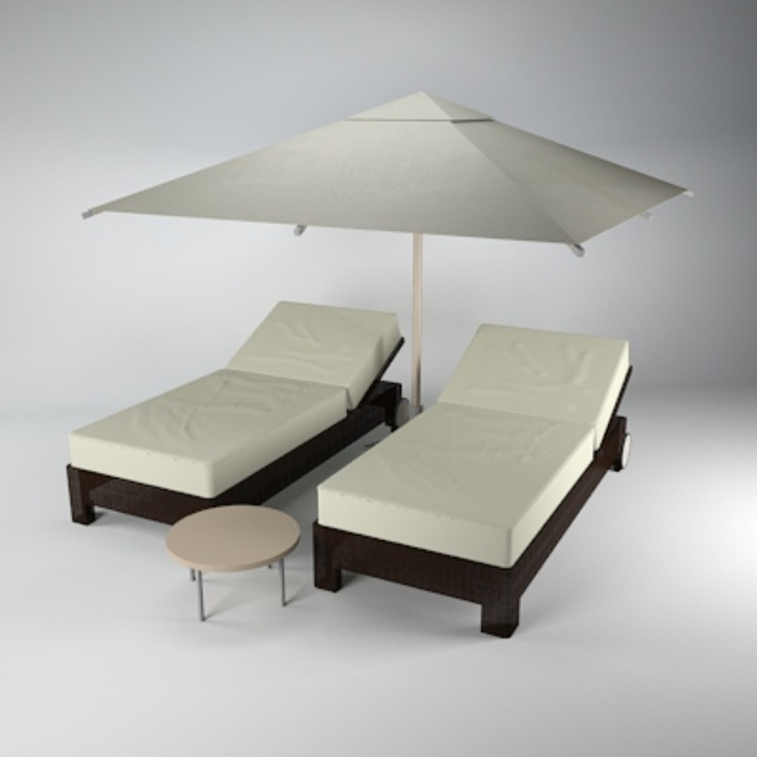 Pool Furniture 3ds