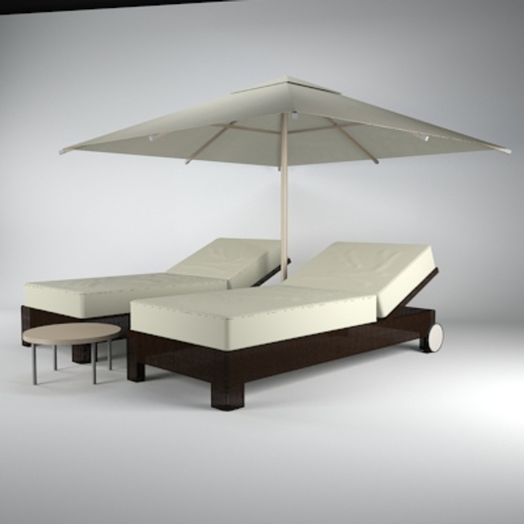 Pool Furniture 3ds