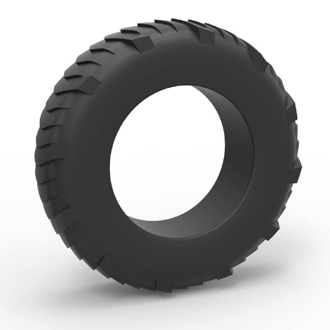 Diecast Pulling Tractor Rear Tire 8 Scale 1 To 25 3D - TurboSquid 1967071