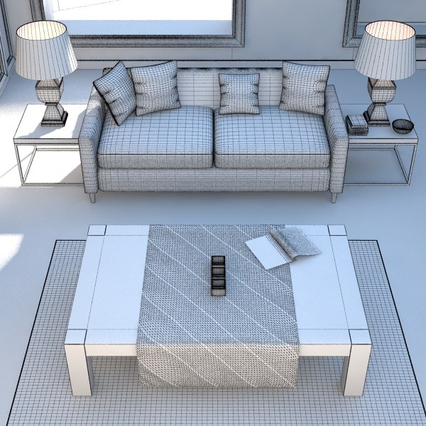 3d model interior scene