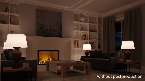 3d model interior scene