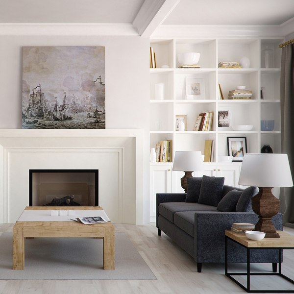 3d model interior scene