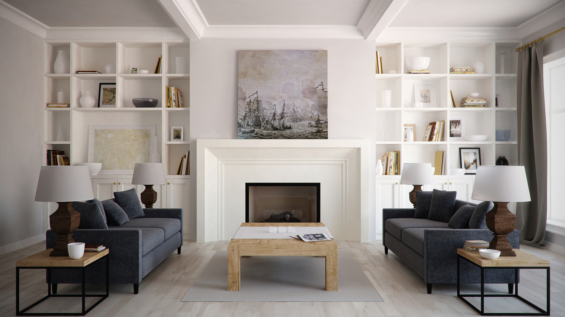 3d model interior scene