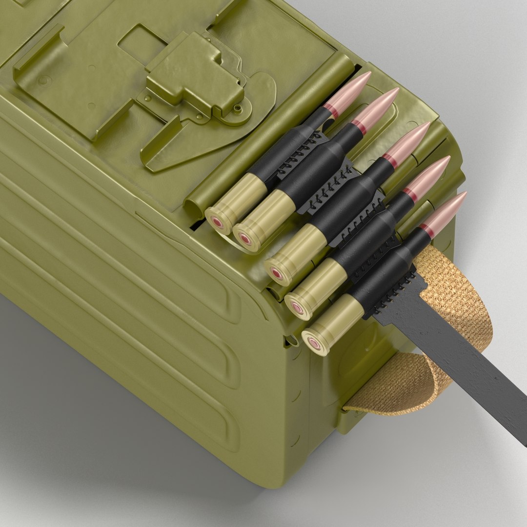 Ammo Box Machine Gun 3d Model