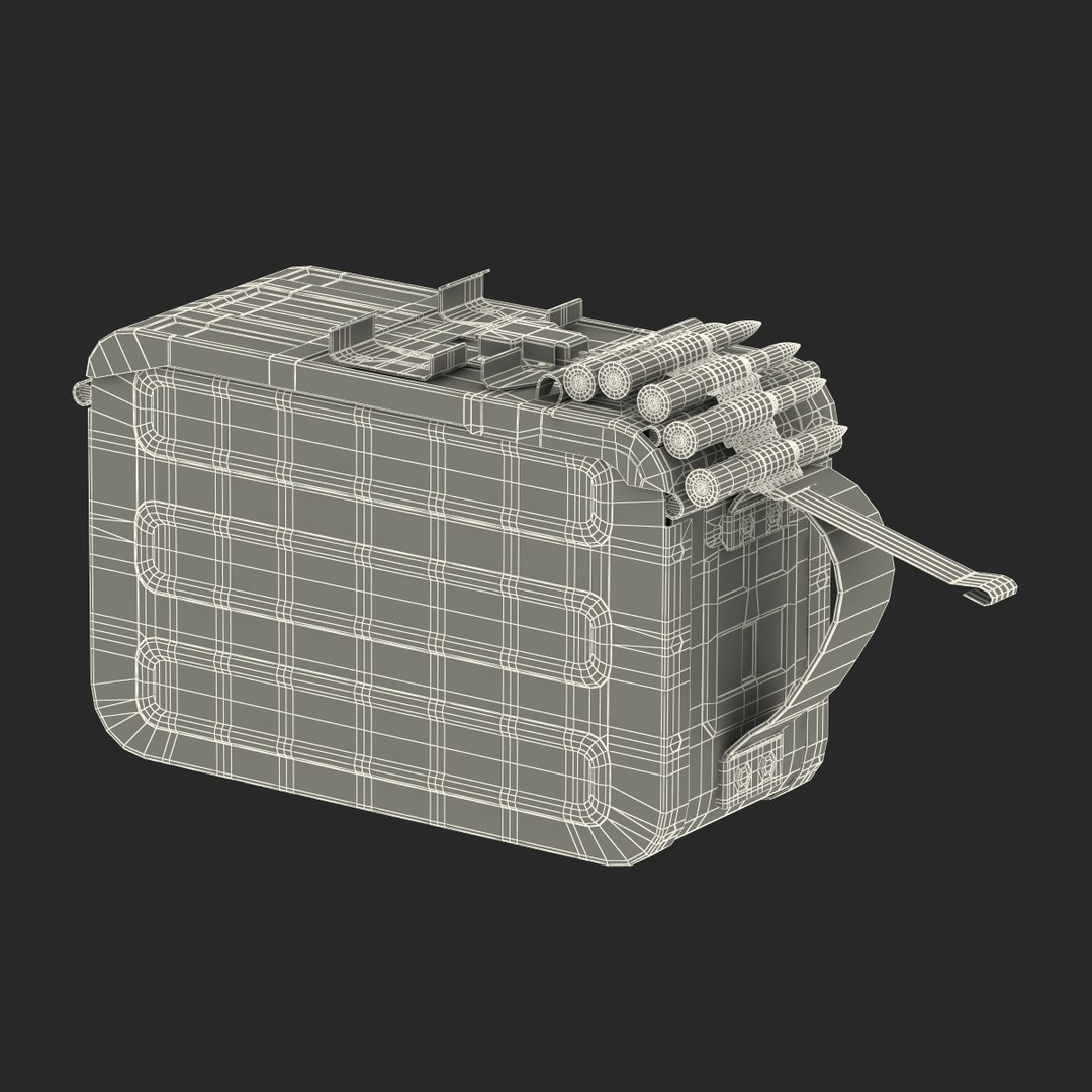 Ammo Box Machine Gun 3d Model