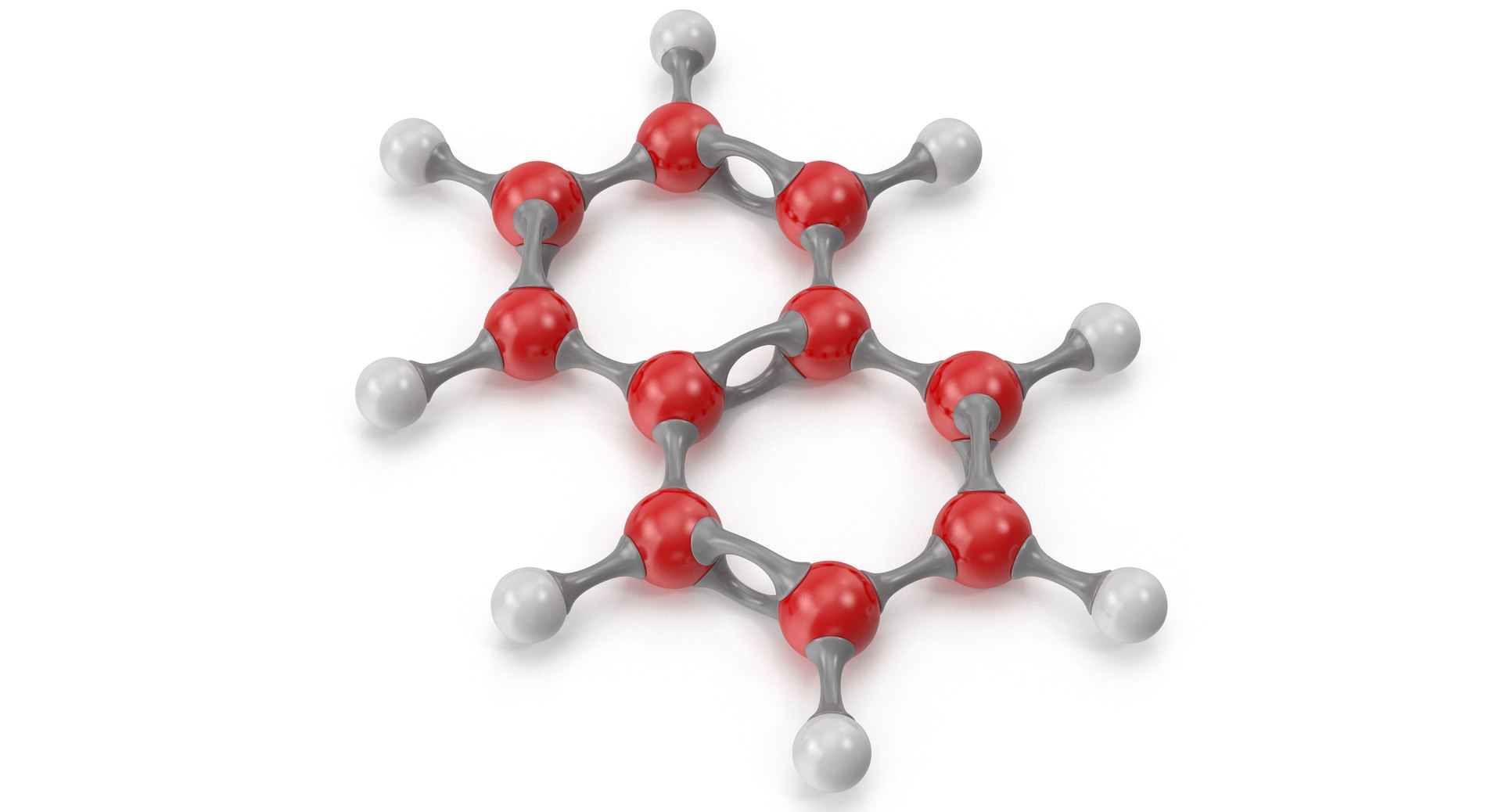 3D Model Naphthalene Molecular - TurboSquid 1282578