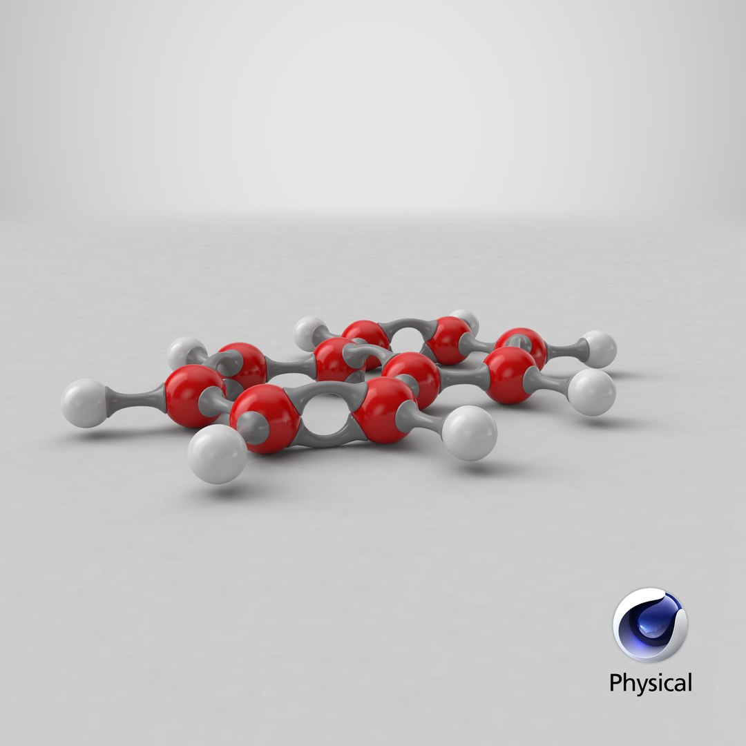 3D Model Naphthalene Molecular - TurboSquid 1282578