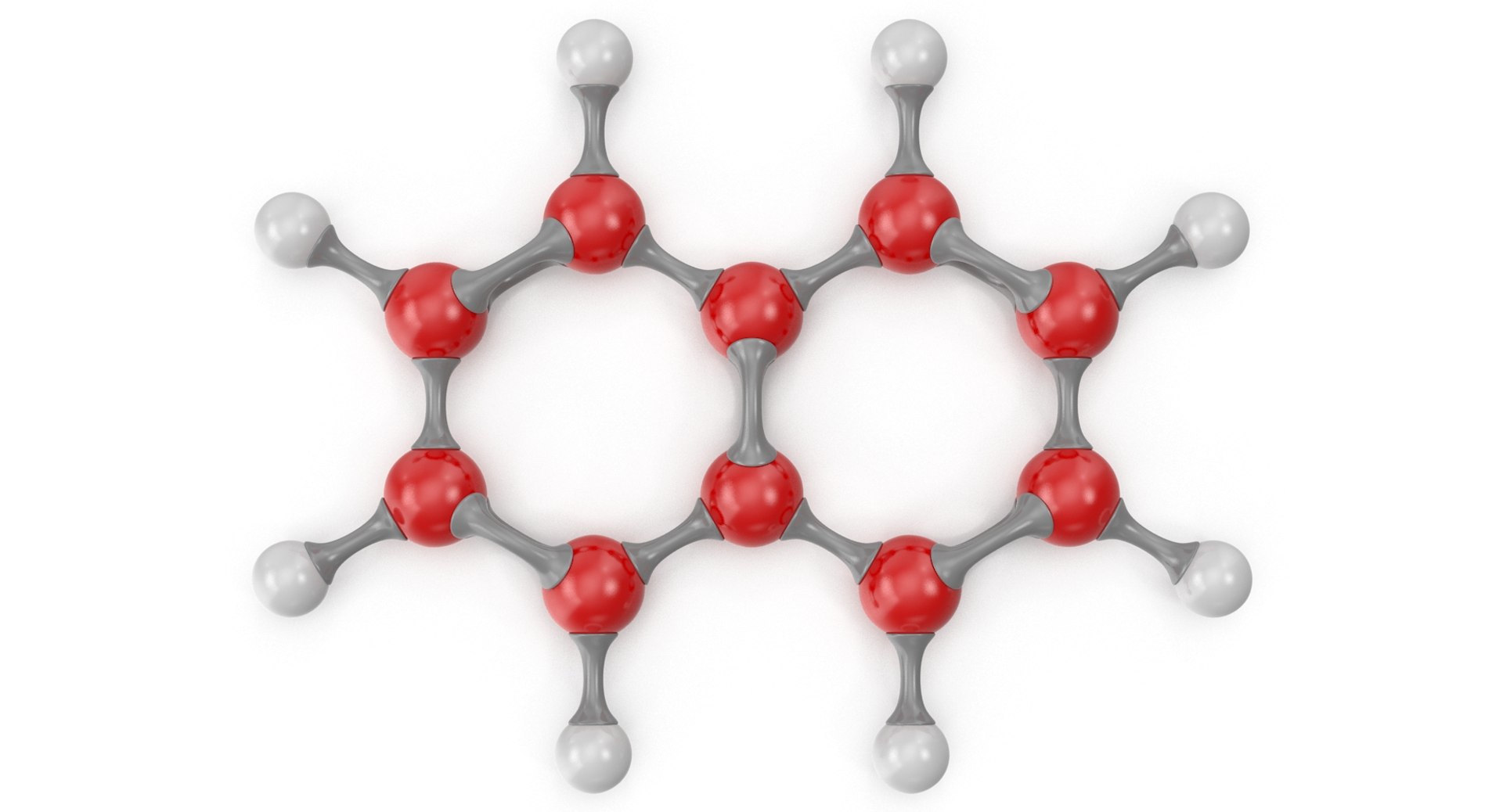 3D Model Naphthalene Molecular - TurboSquid 1282578
