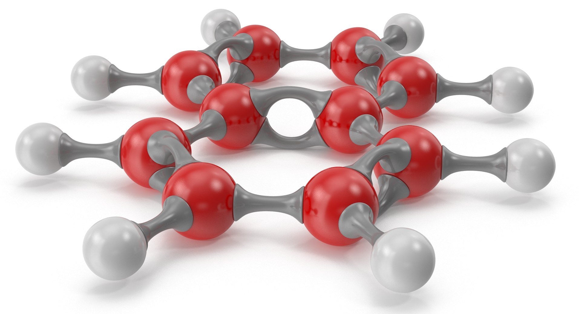 3D Model Naphthalene Molecular - TurboSquid 1282578