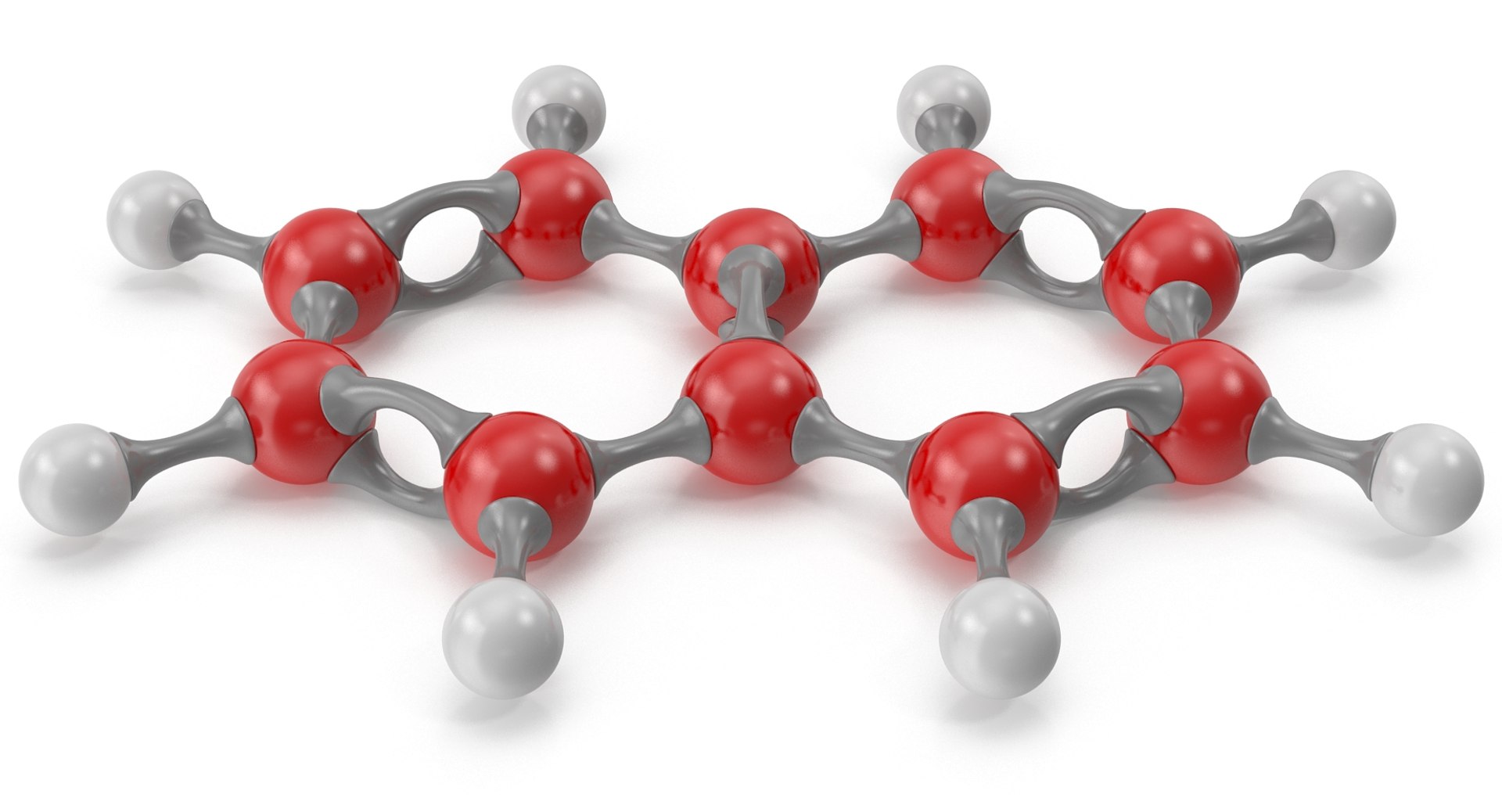 3D Model Naphthalene Molecular - TurboSquid 1282578