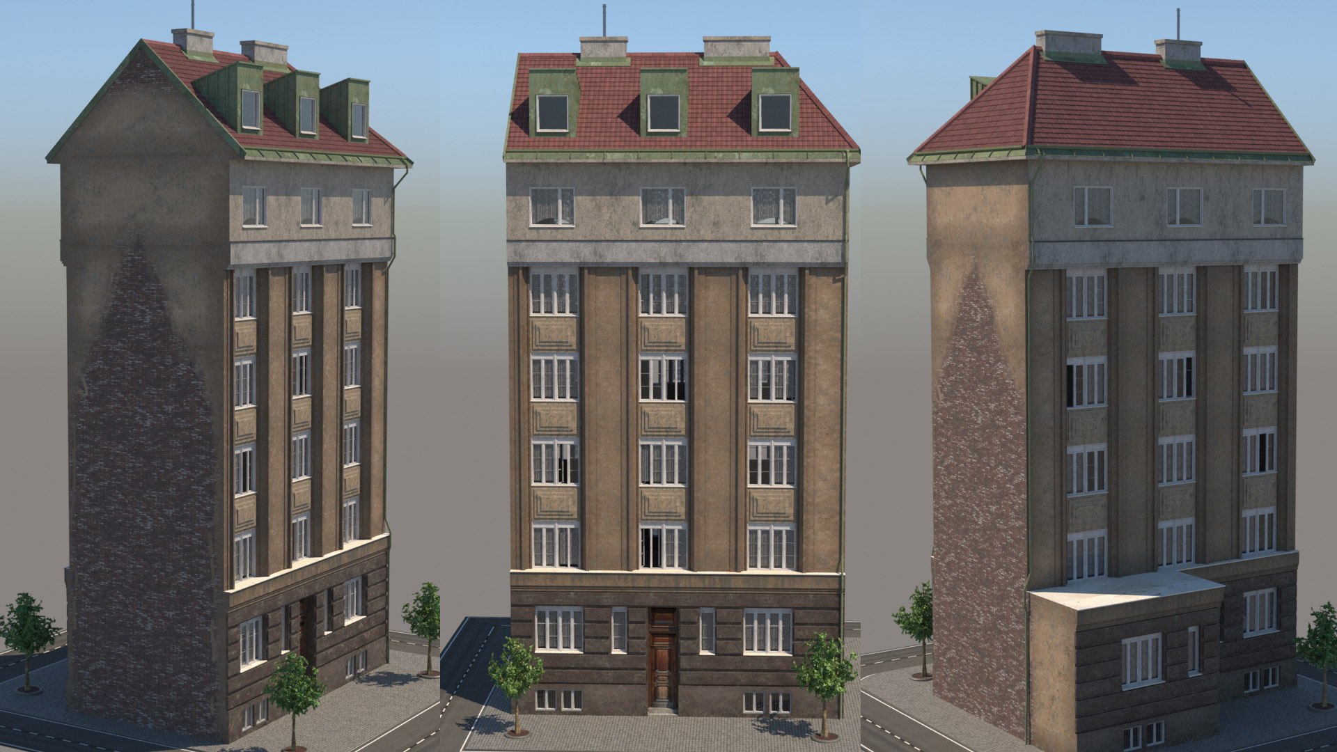 Old Building Architecture 3D Model - TurboSquid 1598149