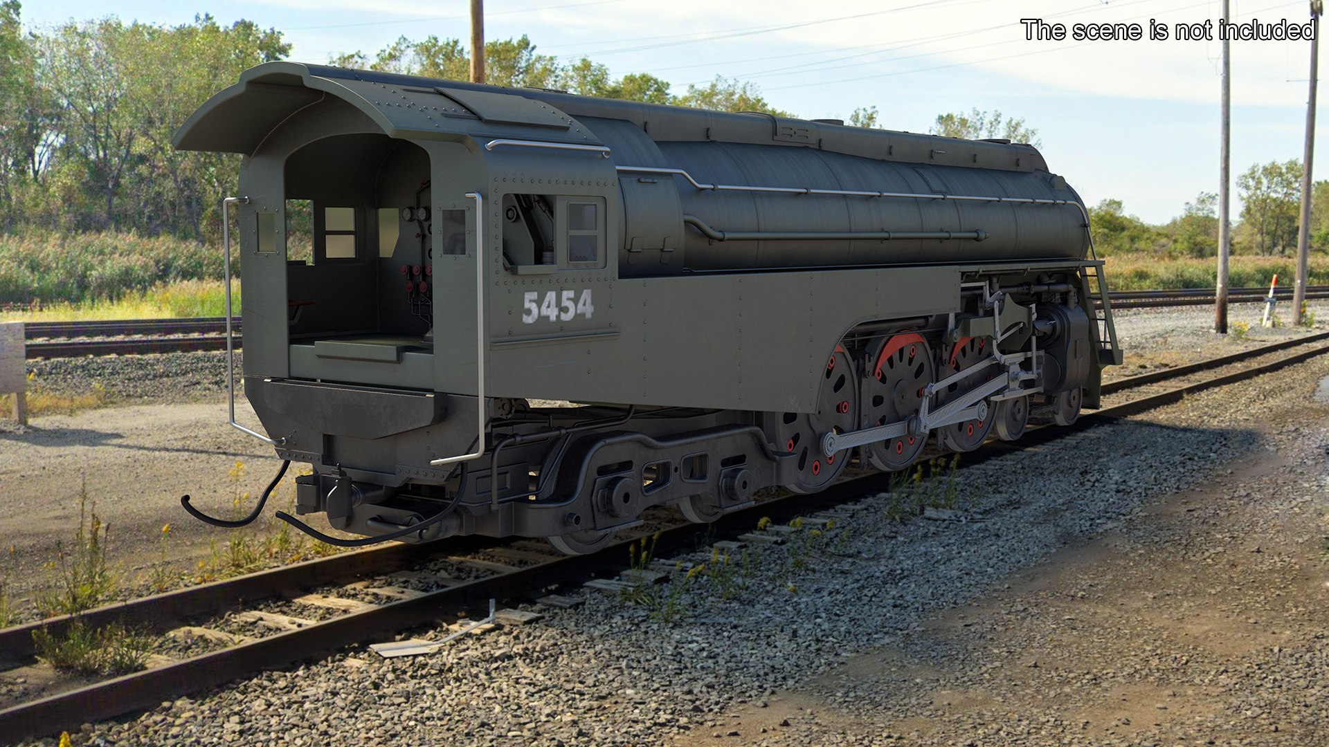 Vintage Steam Locomotive Dreyfuss Hudson Rigged For Cinema 4D 3D Model - TurboSquid 2325628
