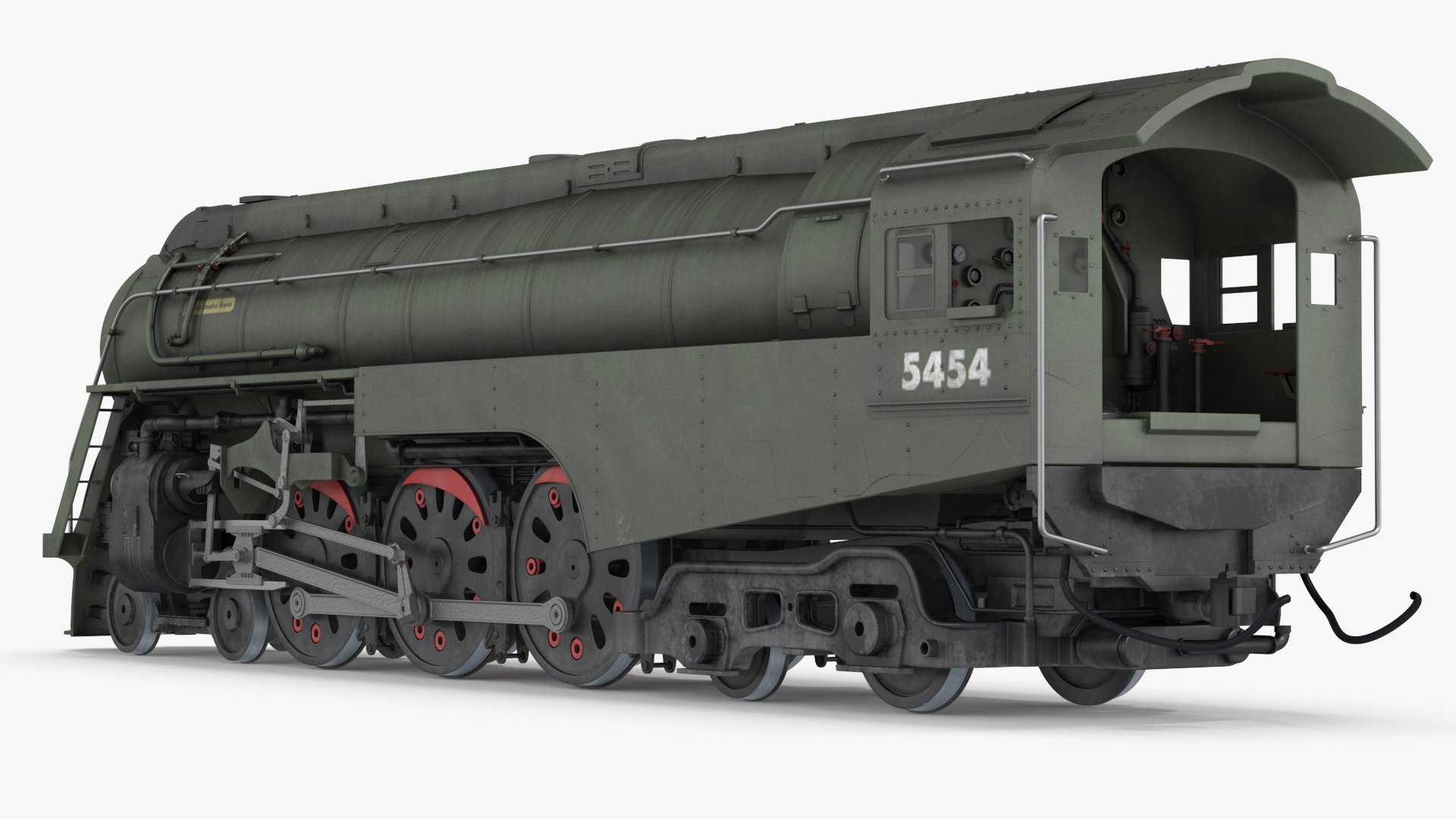 Vintage Steam Locomotive Dreyfuss Hudson Rigged For Cinema 4D 3D Model - TurboSquid 2325628