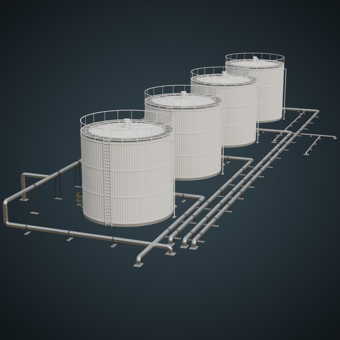 Refinery 1a 3D Model - TurboSquid 1714073