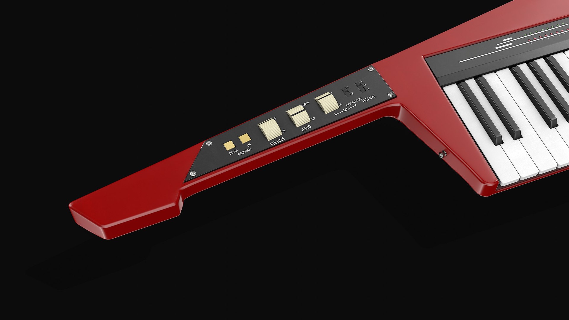 Korg RK-100 Keytar Synthesizer 3D Model - TurboSquid 2233957