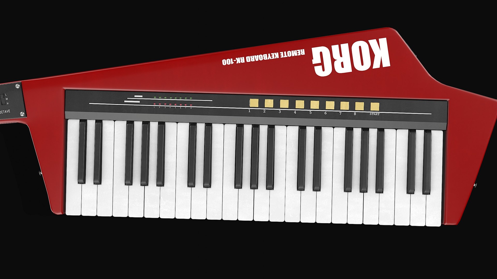 Korg RK-100 Keytar Synthesizer 3D Model - TurboSquid 2233957
