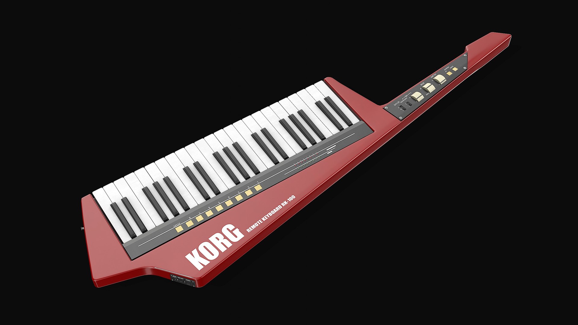Korg RK-100 Keytar Synthesizer 3D Model - TurboSquid 2233957