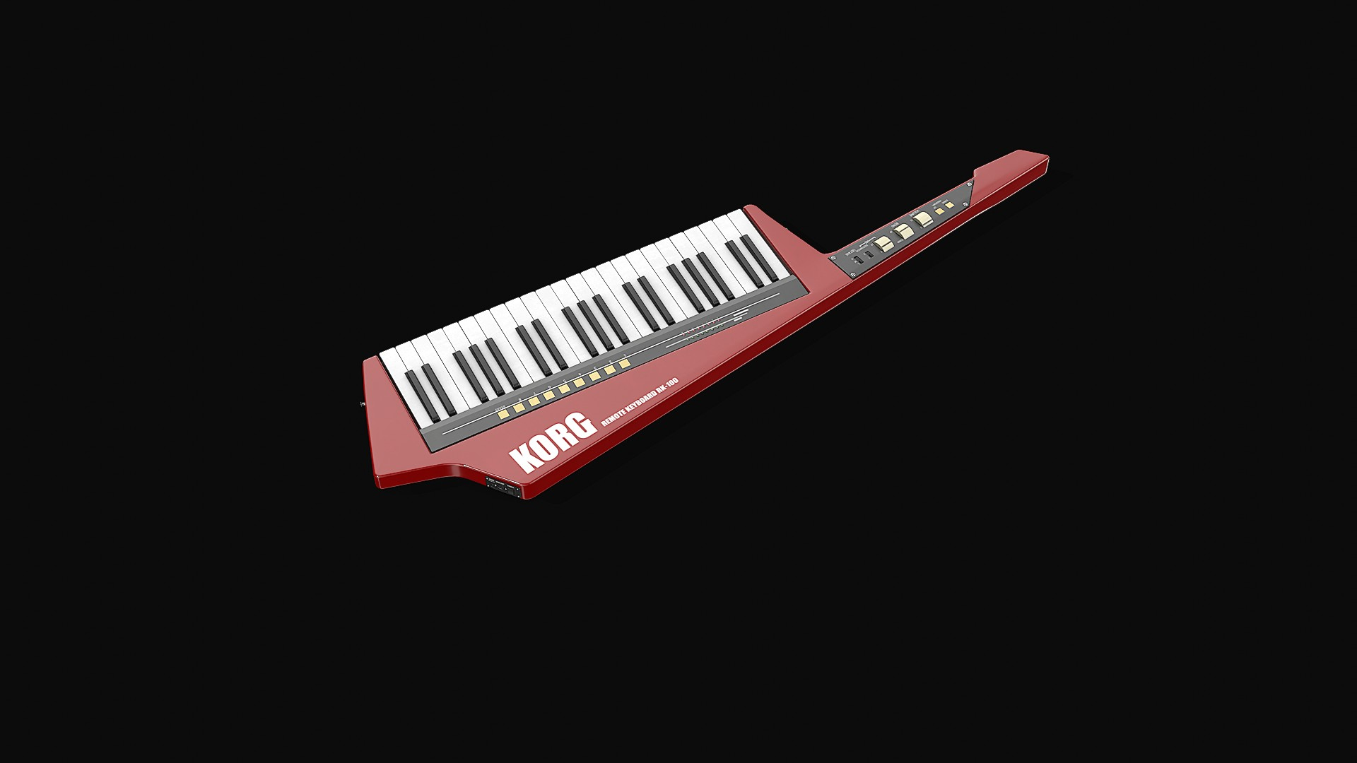 Korg RK-100 Keytar Synthesizer 3D Model - TurboSquid 2233957