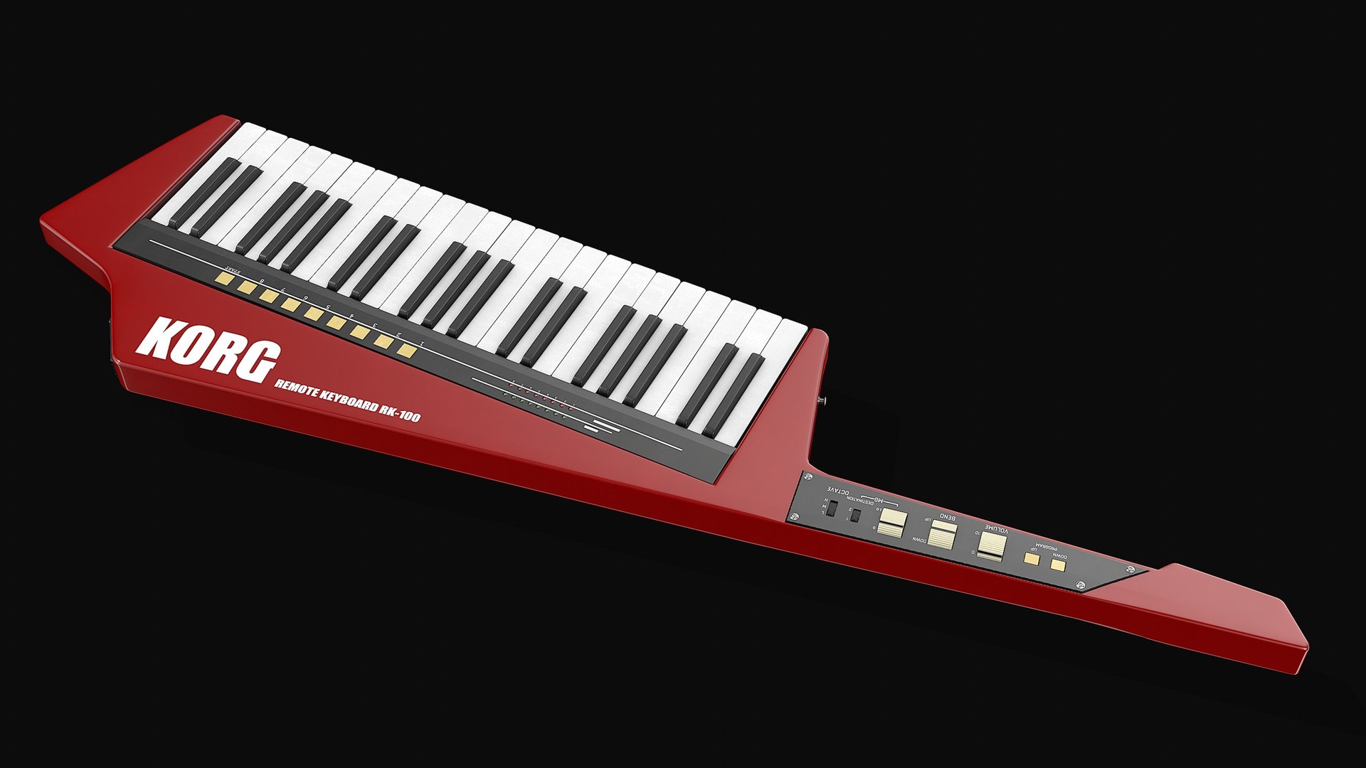 Korg RK-100 Keytar Synthesizer 3D Model - TurboSquid 2233957