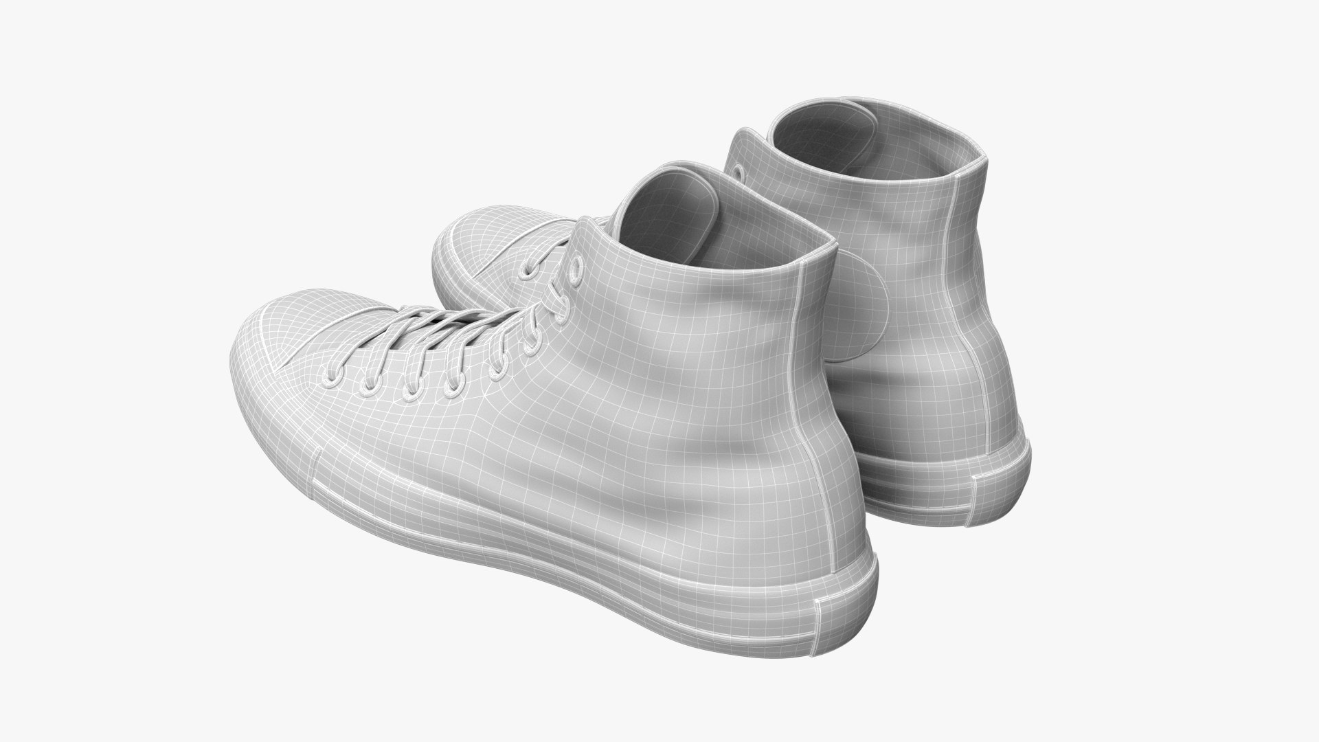 Converse Star Sneakers 3D Model - TurboSquid 1480413