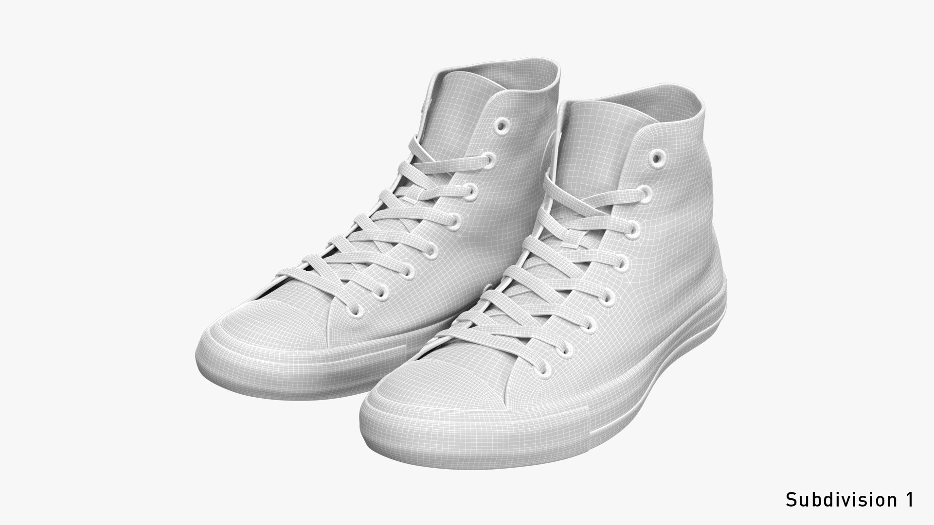 Converse Star Sneakers 3D Model - TurboSquid 1480413