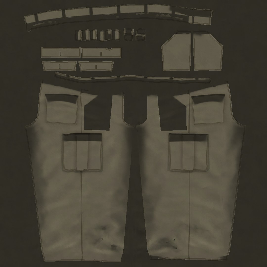 Men Cargo Pants Model - TurboSquid 1924723