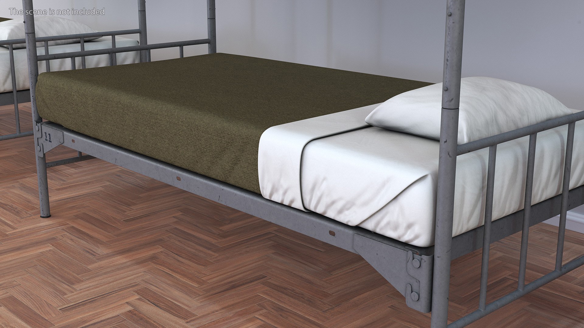 Military Bunk Bed Worn 3D - TurboSquid 2079678
