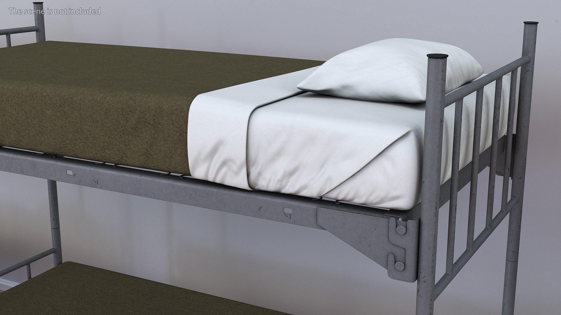 Military Bunk Bed Worn 3D - TurboSquid 2079678
