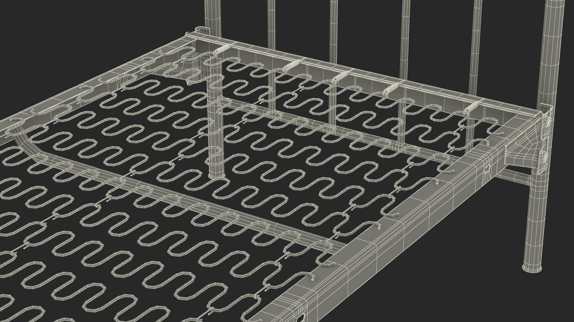 Military Bunk Bed Worn 3D - TurboSquid 2079678