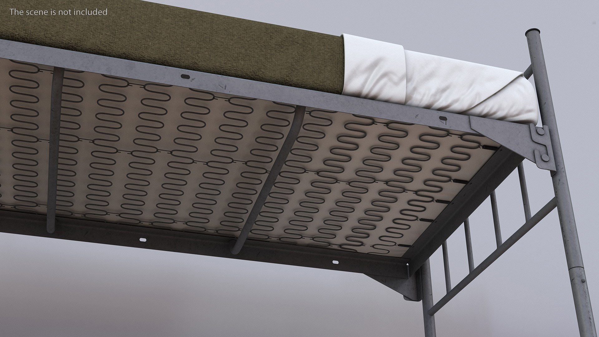 Military Bunk Bed Worn 3D - TurboSquid 2079678