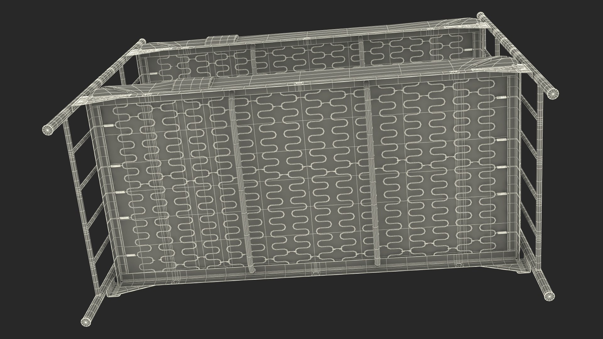 Military Bunk Bed Worn 3D - TurboSquid 2079678