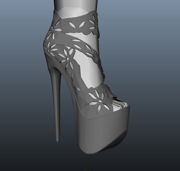 3d model heel shoe