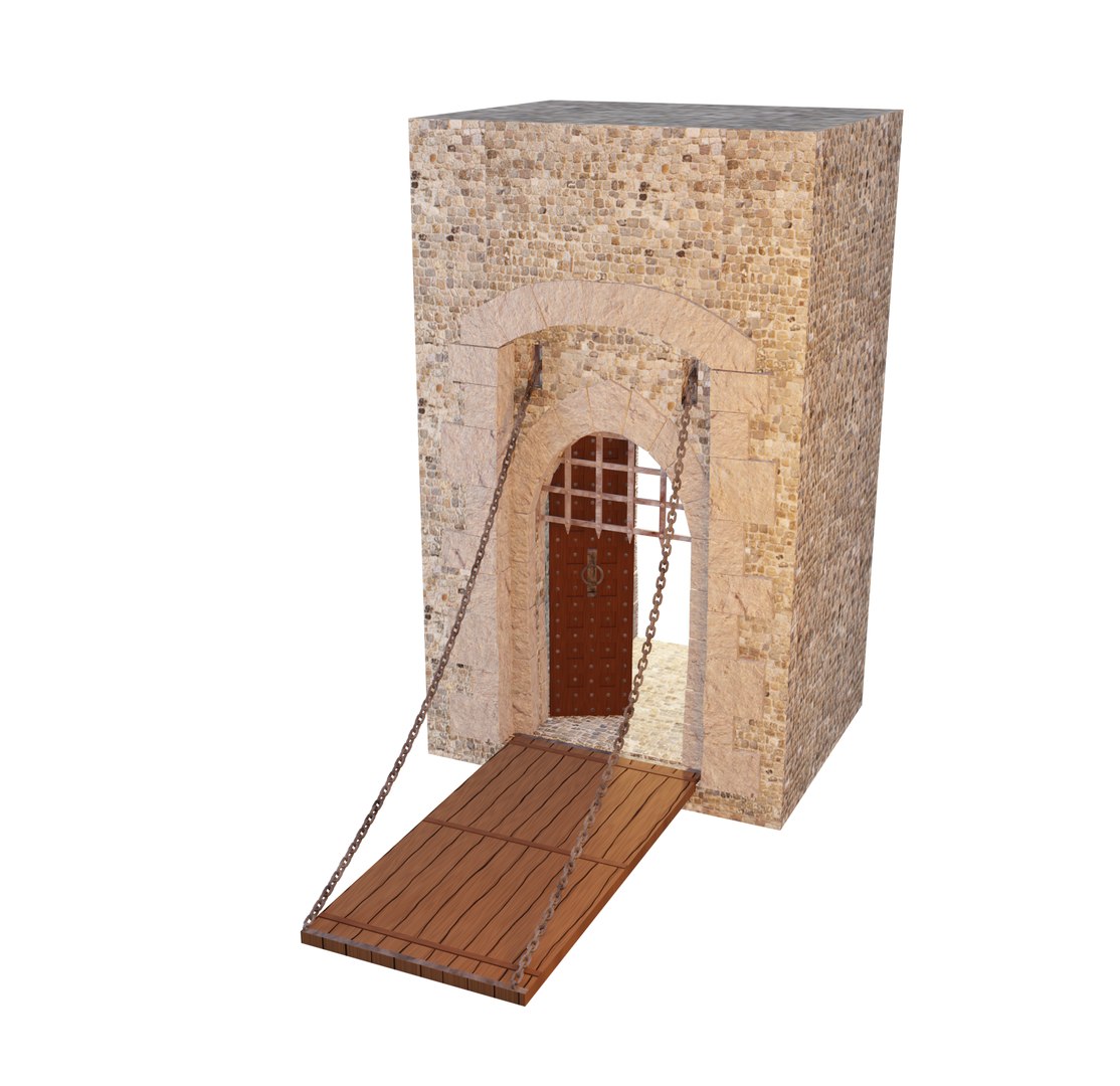Castle Gate Model - TurboSquid 1587840