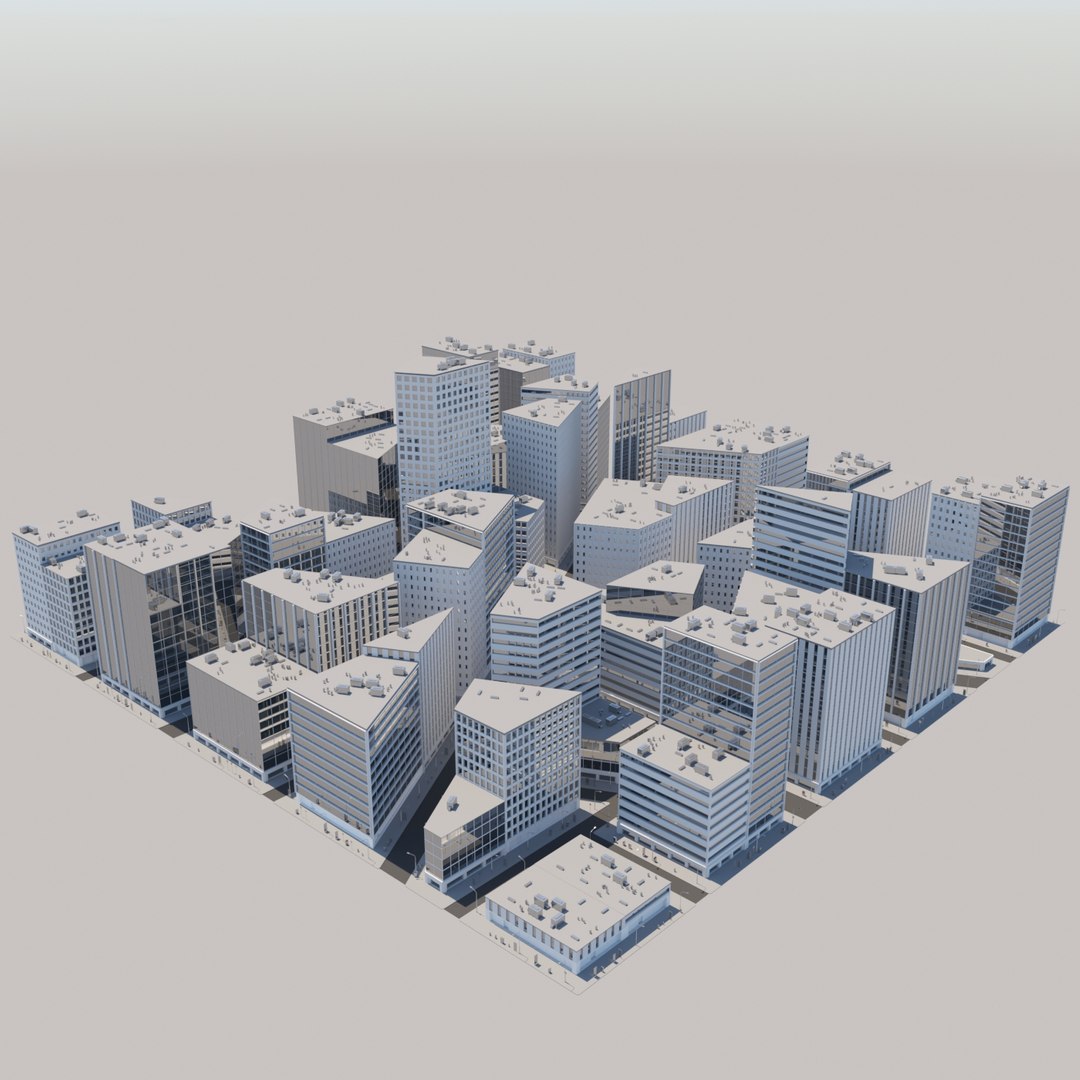 3d Model City Cityscape