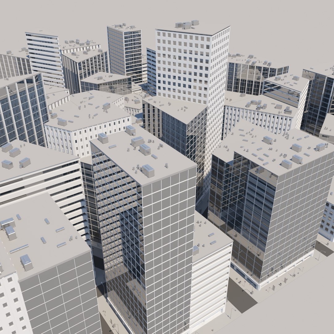 3d Model City Cityscape