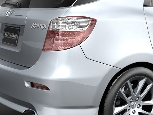 toyota matrix car 3d model