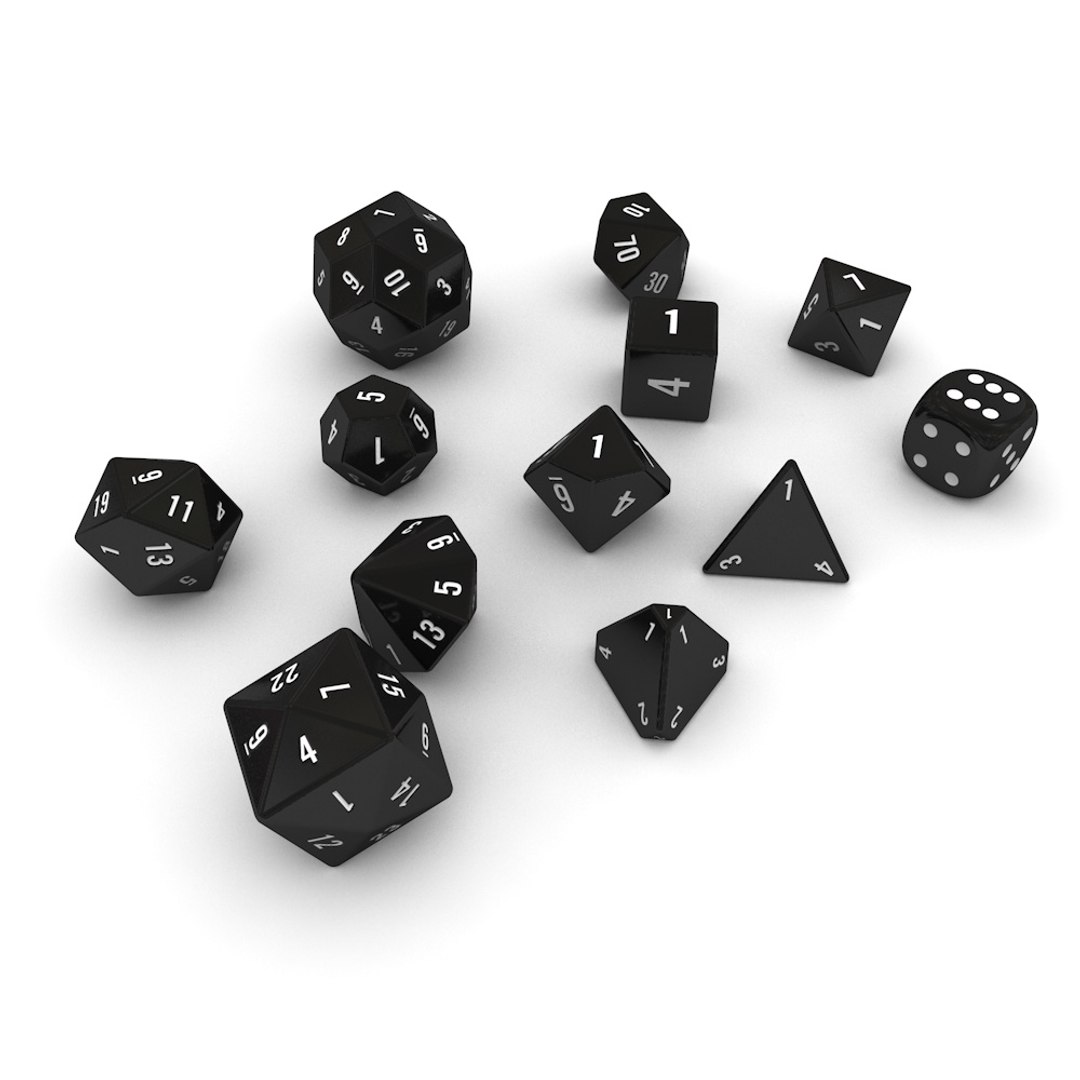 3d Polyhedral Dice Set - Model