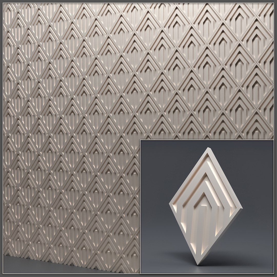 Decorative Gypsum Panel 3D Model - TurboSquid 1534548