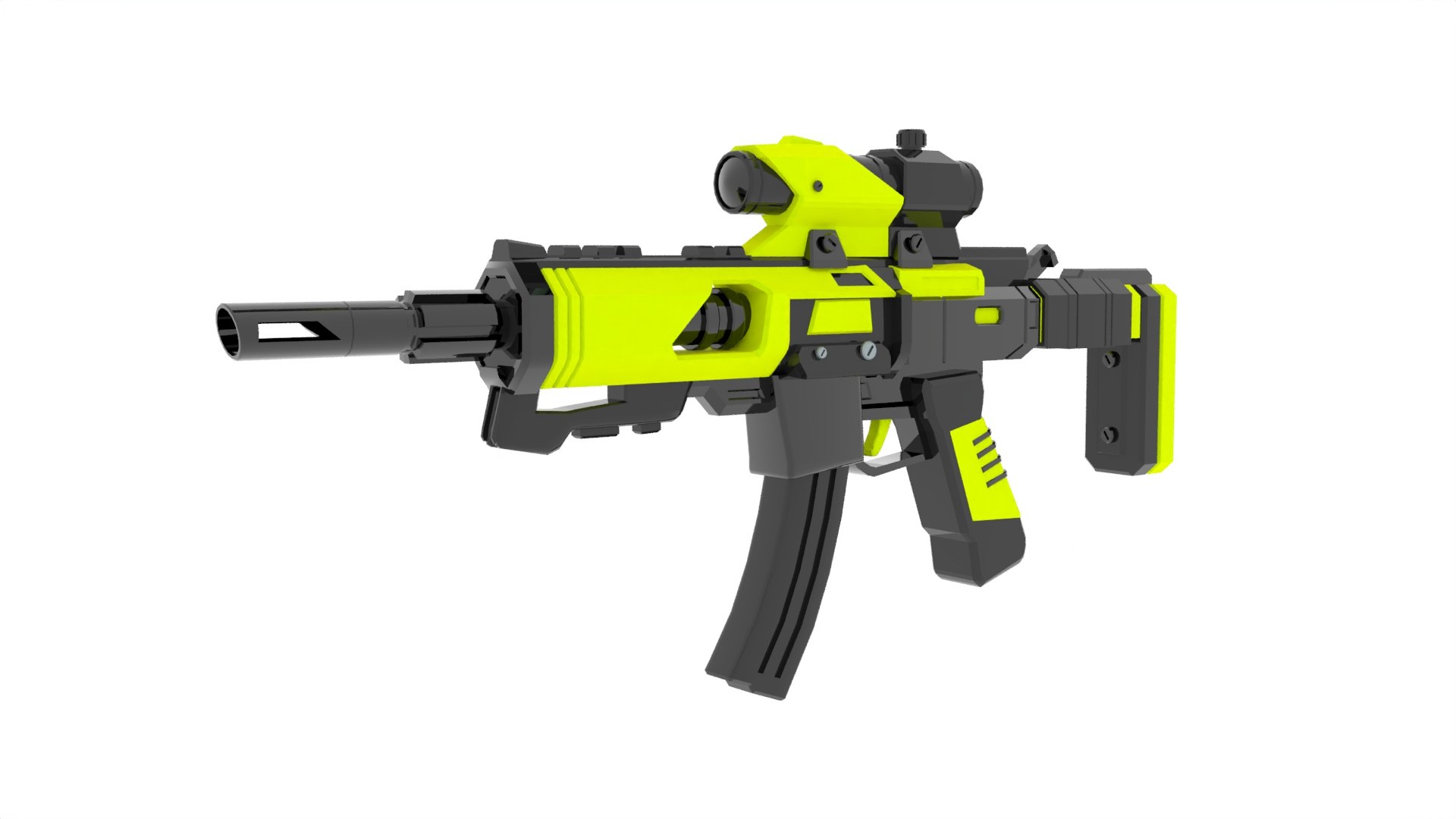 3D SMG 2 Gun Weapon - TurboSquid 2273570