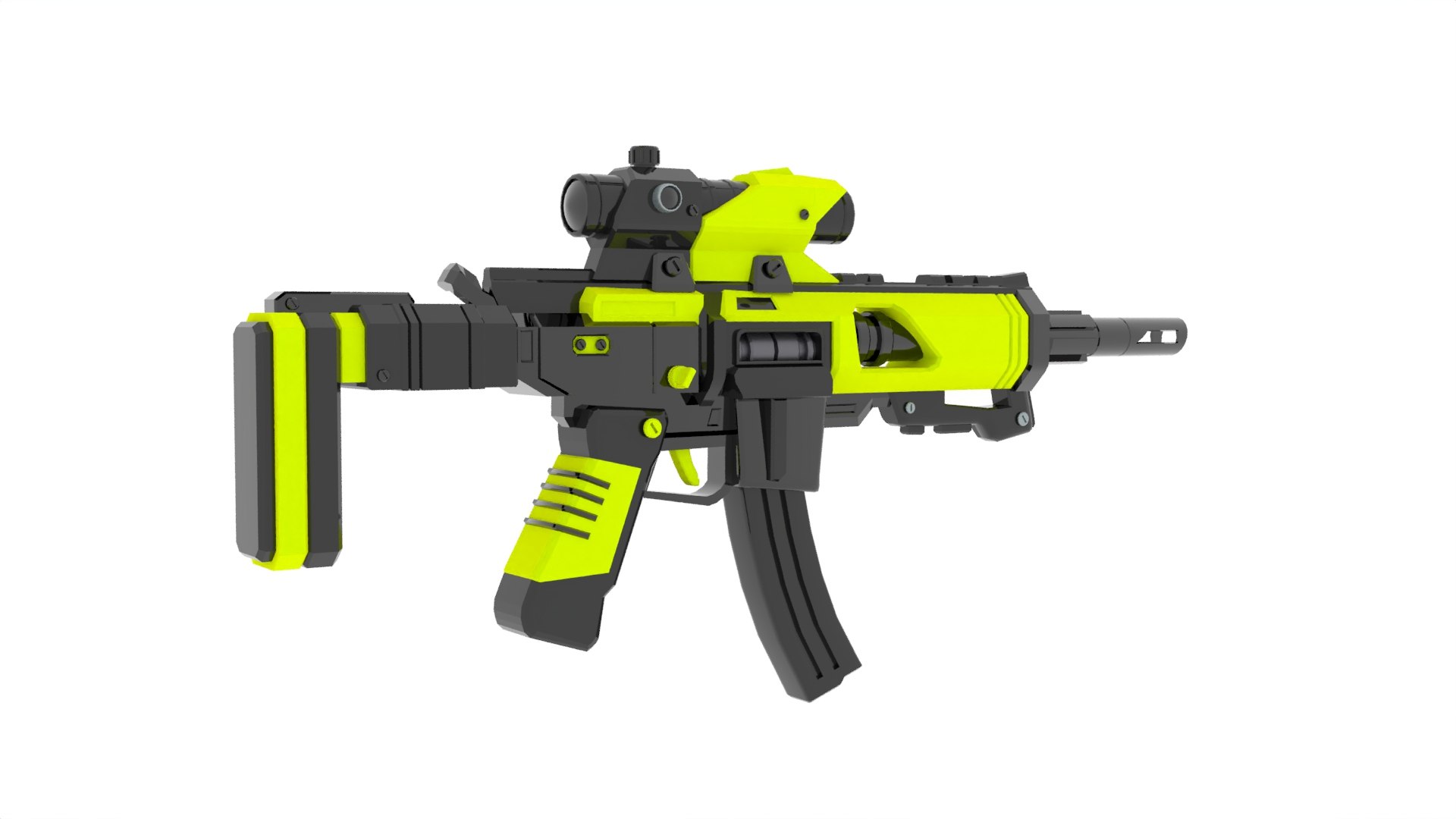 3D SMG 2 Gun Weapon - TurboSquid 2273570