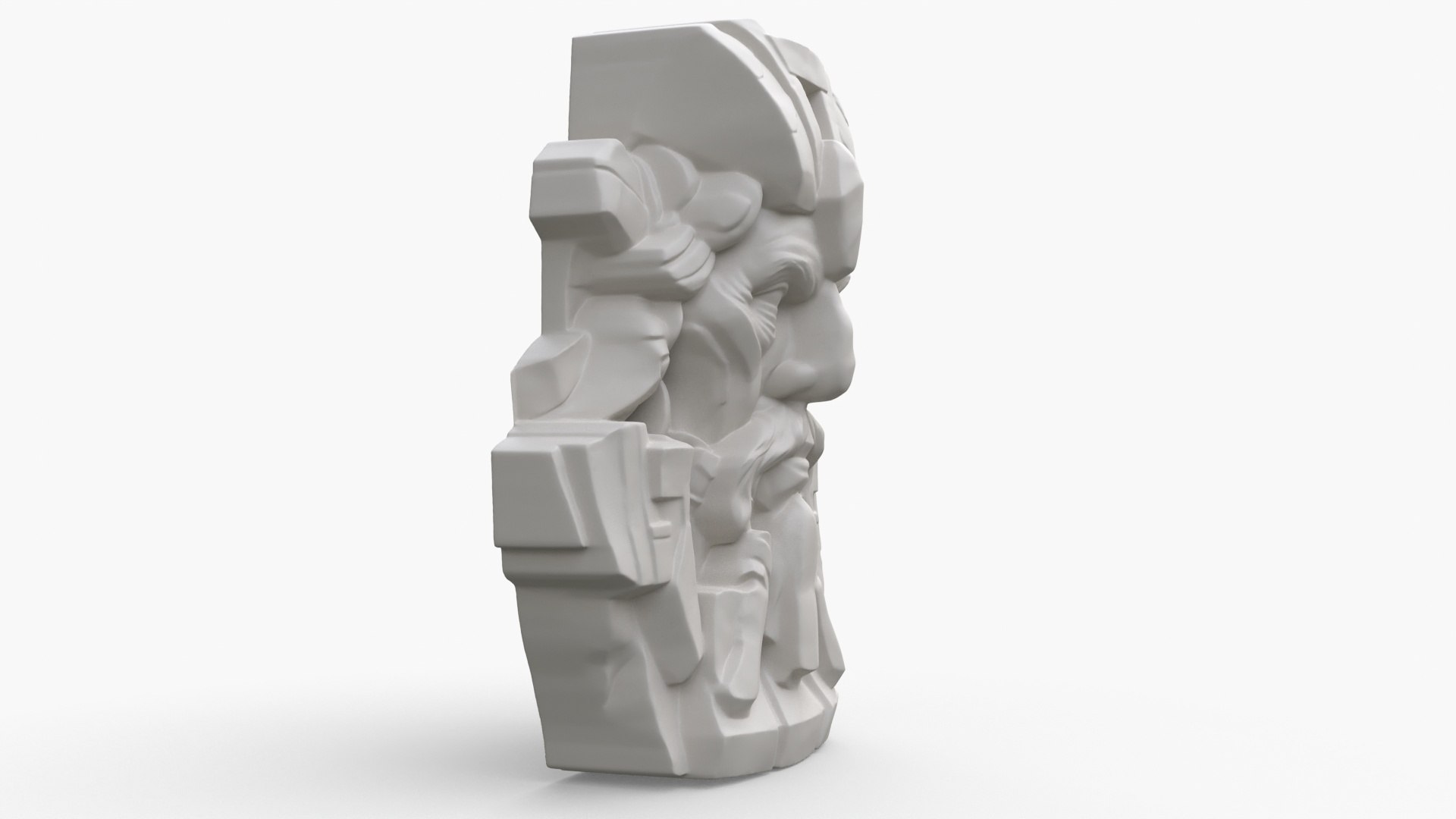 3D Model Stone Sentinel Bust 6 - TurboSquid 2187745