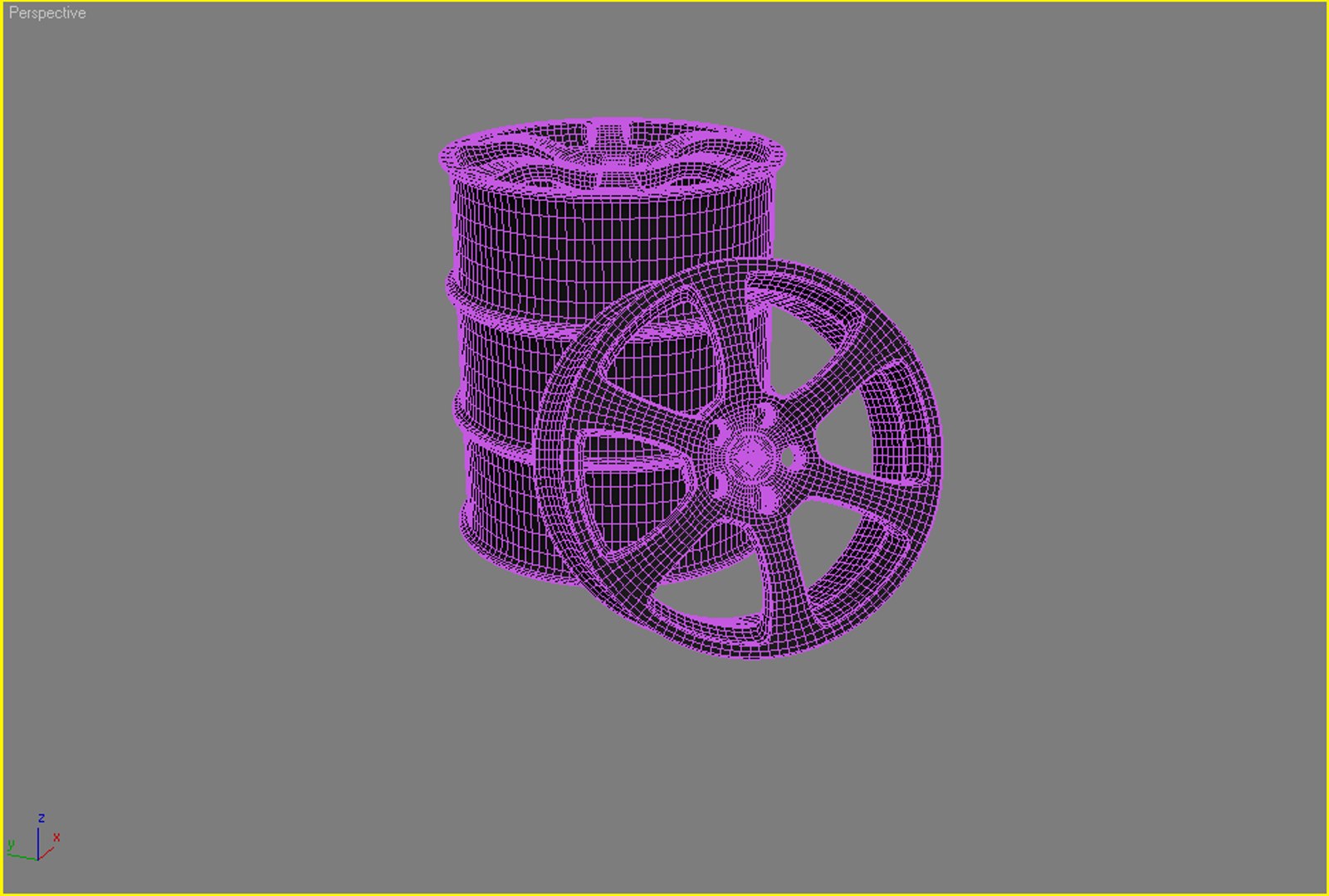 wheel 3d max